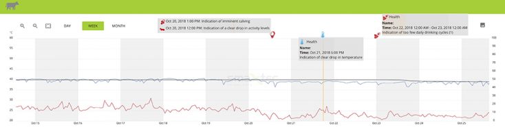 Measuring body temperature of dairy cows: effective monitoring of health